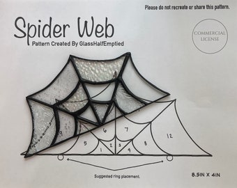 Spider Web - Stained Glass Pattern - Etsy