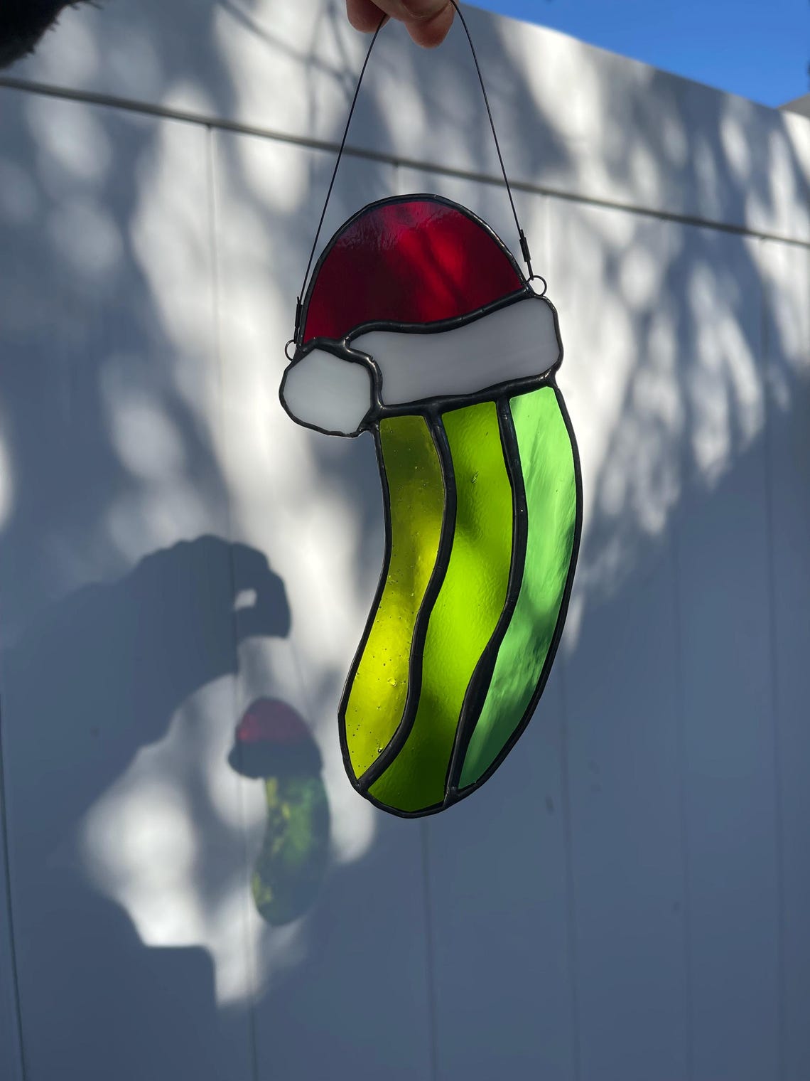 Christmas Pickle Stained Glass Pattern - Hobby - Etsy