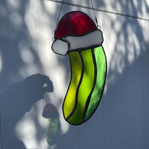 Christmas Pickle Stained Glass Pattern - Hobby - Etsy