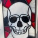 Stained Glass Skull Window Panel Suncatcher - Etsy