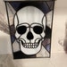 Stained Glass Skull Window Panel Suncatcher - Etsy