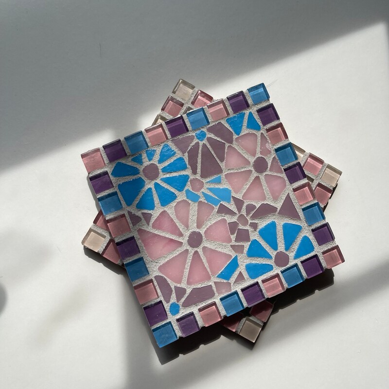Mosaic Coaster - Etsy