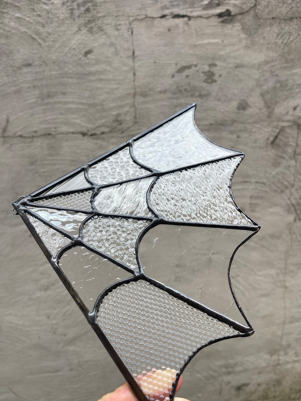 Spider Web Stained Glass Suncatcher - Etsy