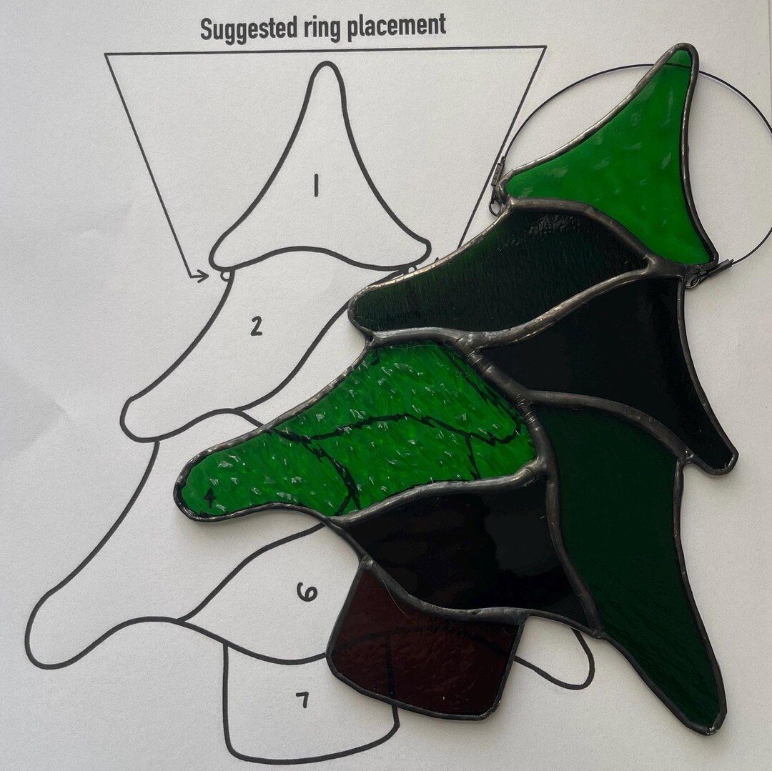 Christmas Tree Stained Glass Pattern - Commercial - Etsy