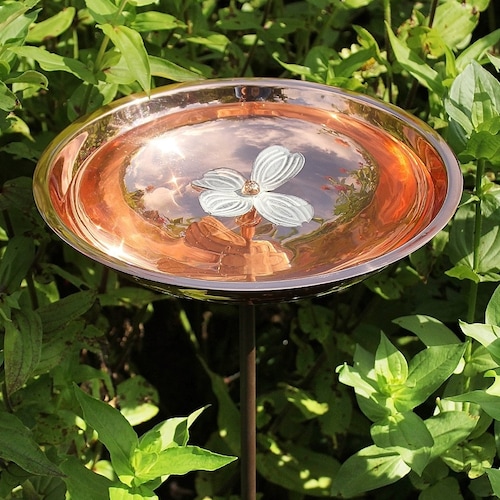 Hexagonal Copper Birdbath Bee Fountain for Pollinator Gardens - Etsy
