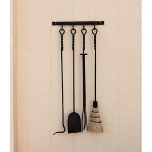 Large Single Fireplace Tools - Twisted Rope Design - Etsy