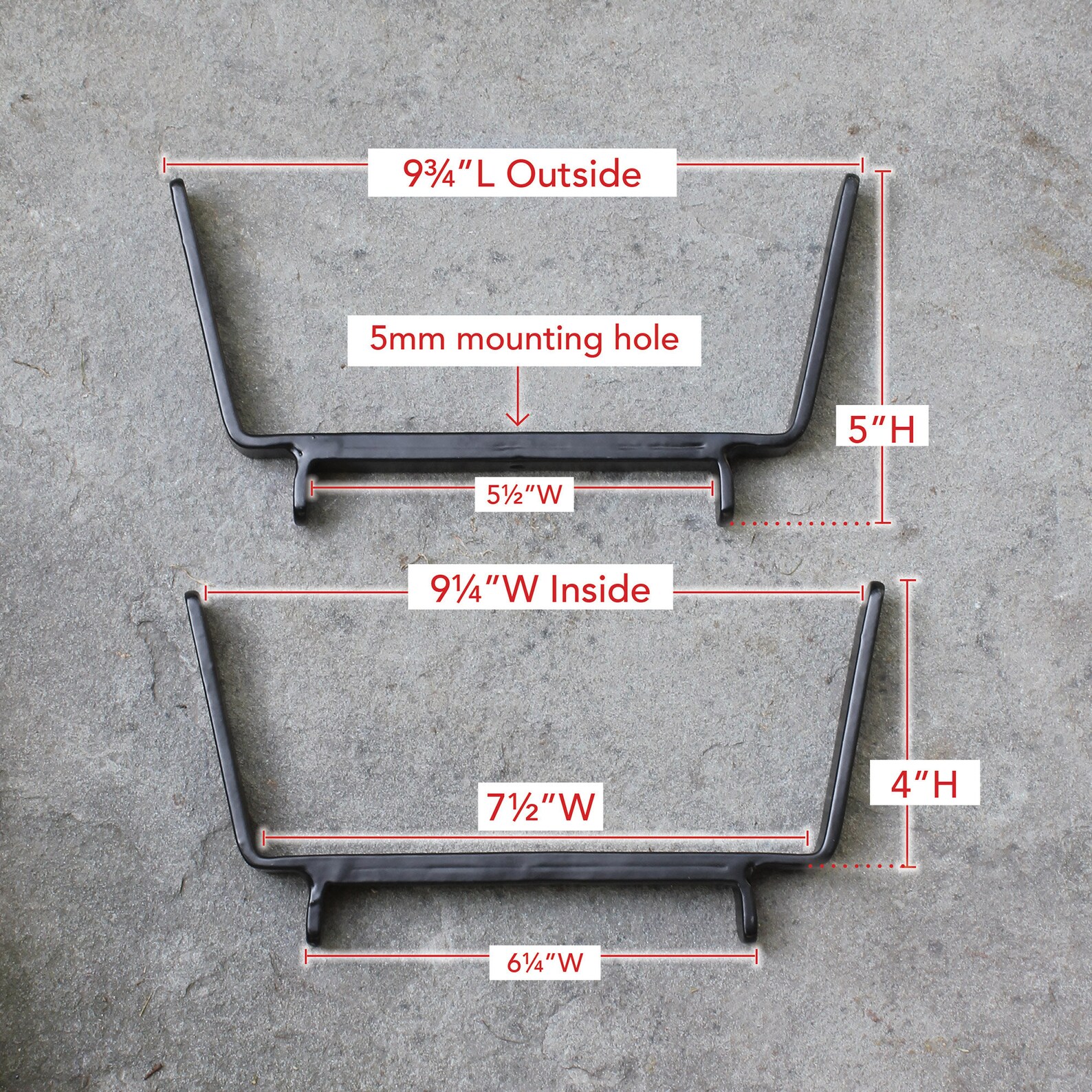 Railing Brackets fit 2x6 for 8 Window and Flower Boxes, Wrought Iron - Etsy