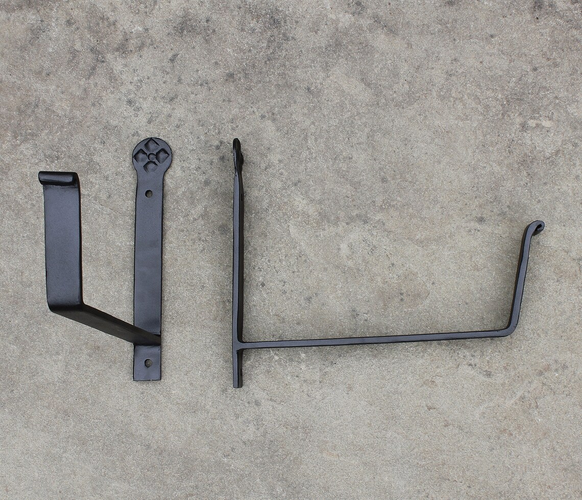 8 Brackets for Window and Flower Boxes Wrought Iron - Etsy