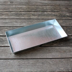 Galvanized Steel Tray, Rectangular 24" X 11" - Etsy