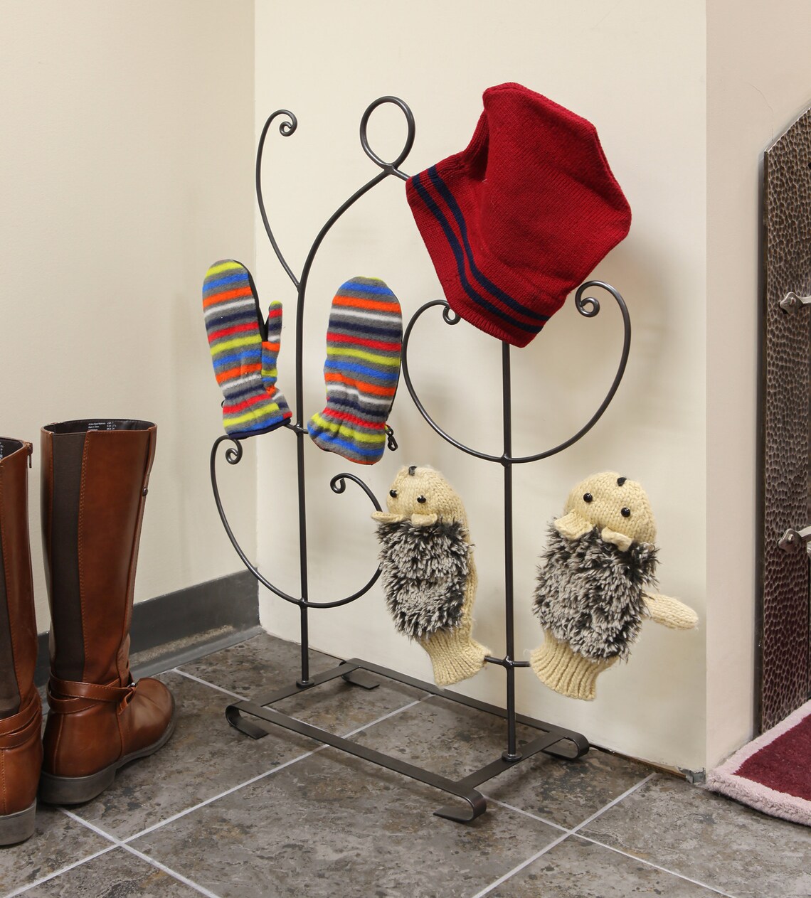 Mitten Tree Drying Rack Decorative Wrought Iron | Etsy