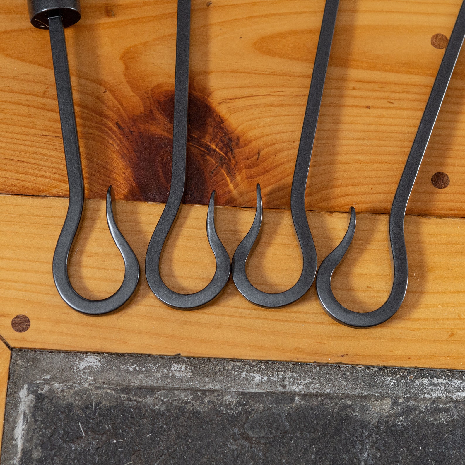 22 Wrought Iron Fireplace Tool Set Shepherds Hook - Etsy