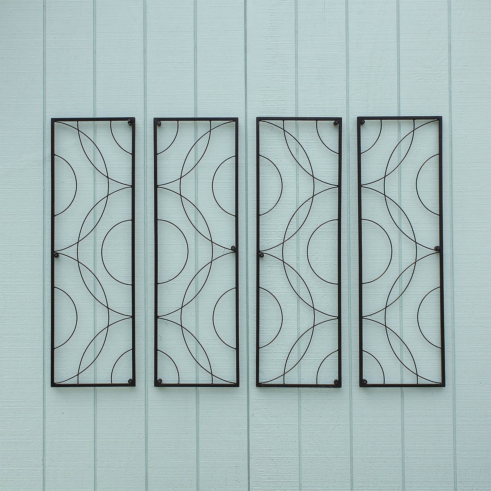 Circles Garden Trellis, Wall-mounted 2 or 4 Panel - Etsy