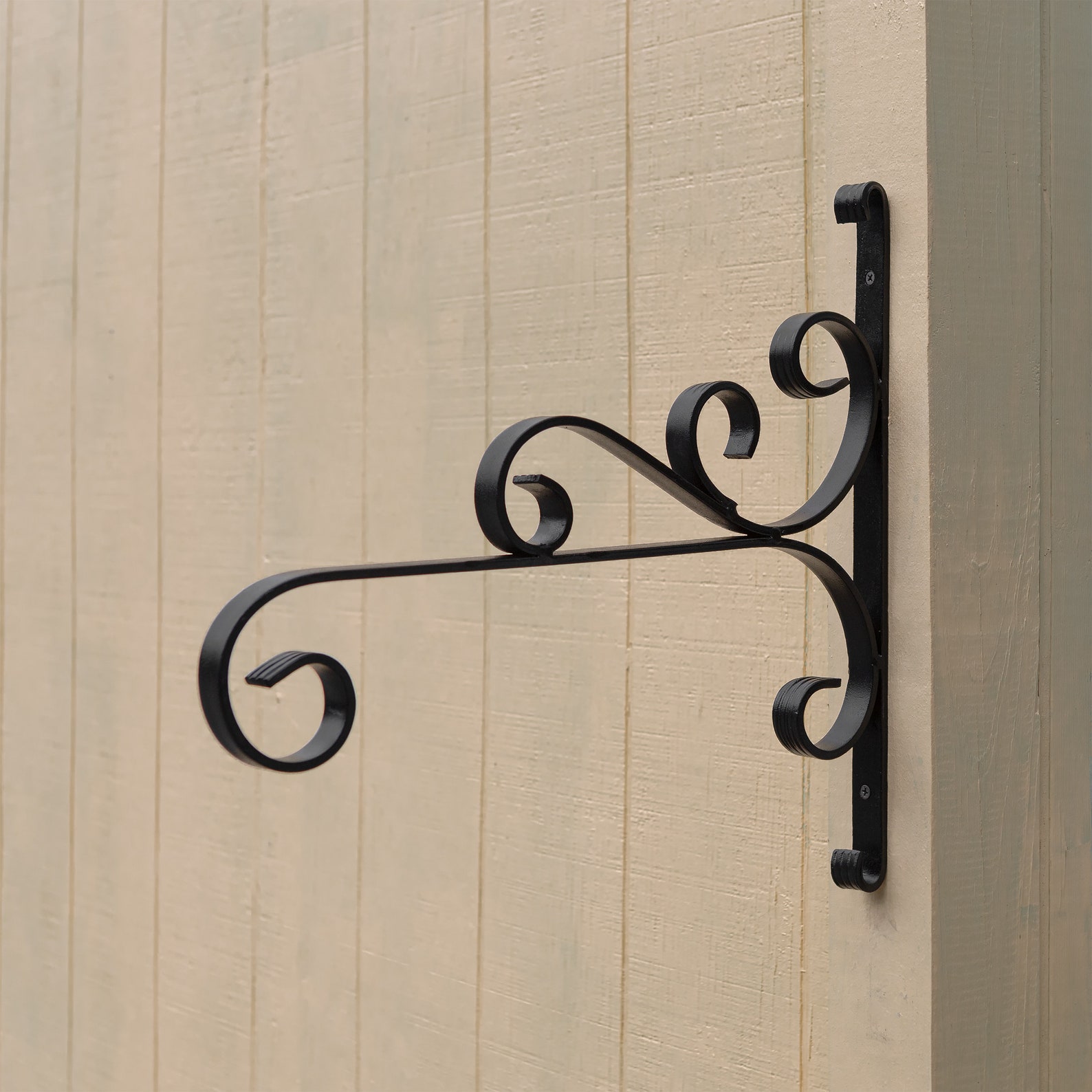 Traditional 18" Wrought Iron Scrollwork Wall Hanger Plant Bracket - Etsy