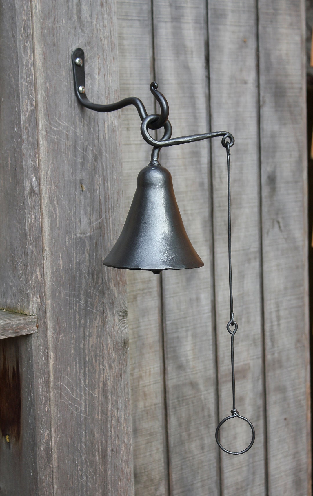 Wrought Iron Bell With Optional Hanging Hook, Small - Etsy