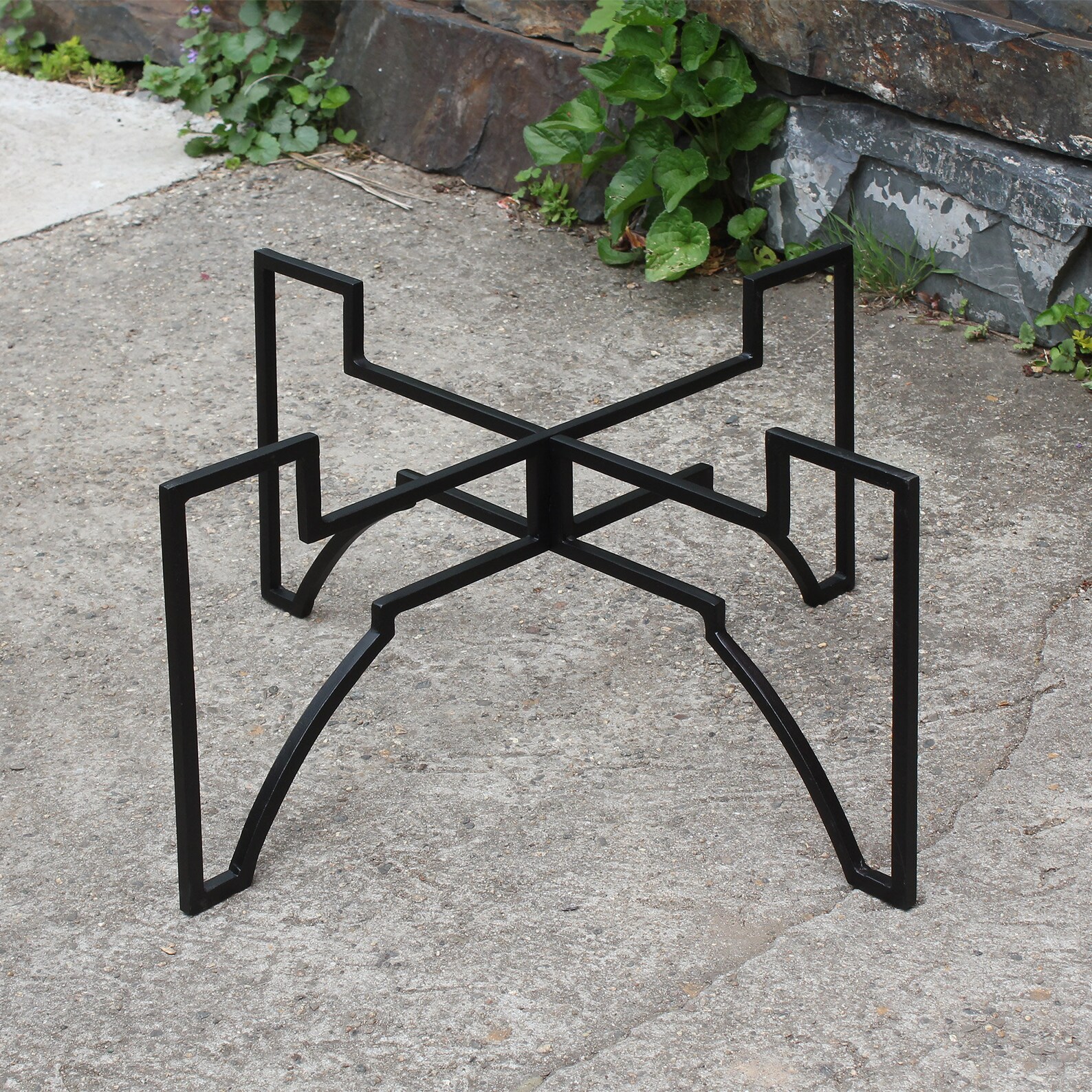 Mid-century Modern Geometric Planter Stand Indoor/outdoor | Etsy