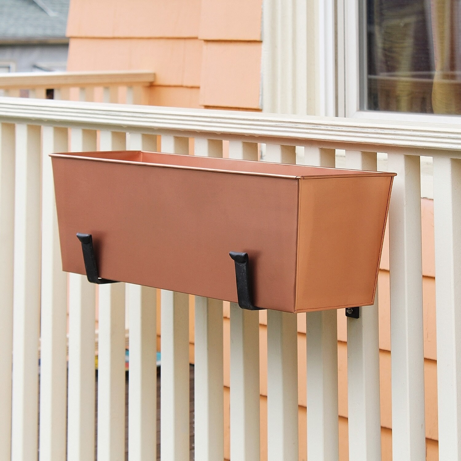 23 Copper Plated Flower Windowbox Planter Plain | Etsy