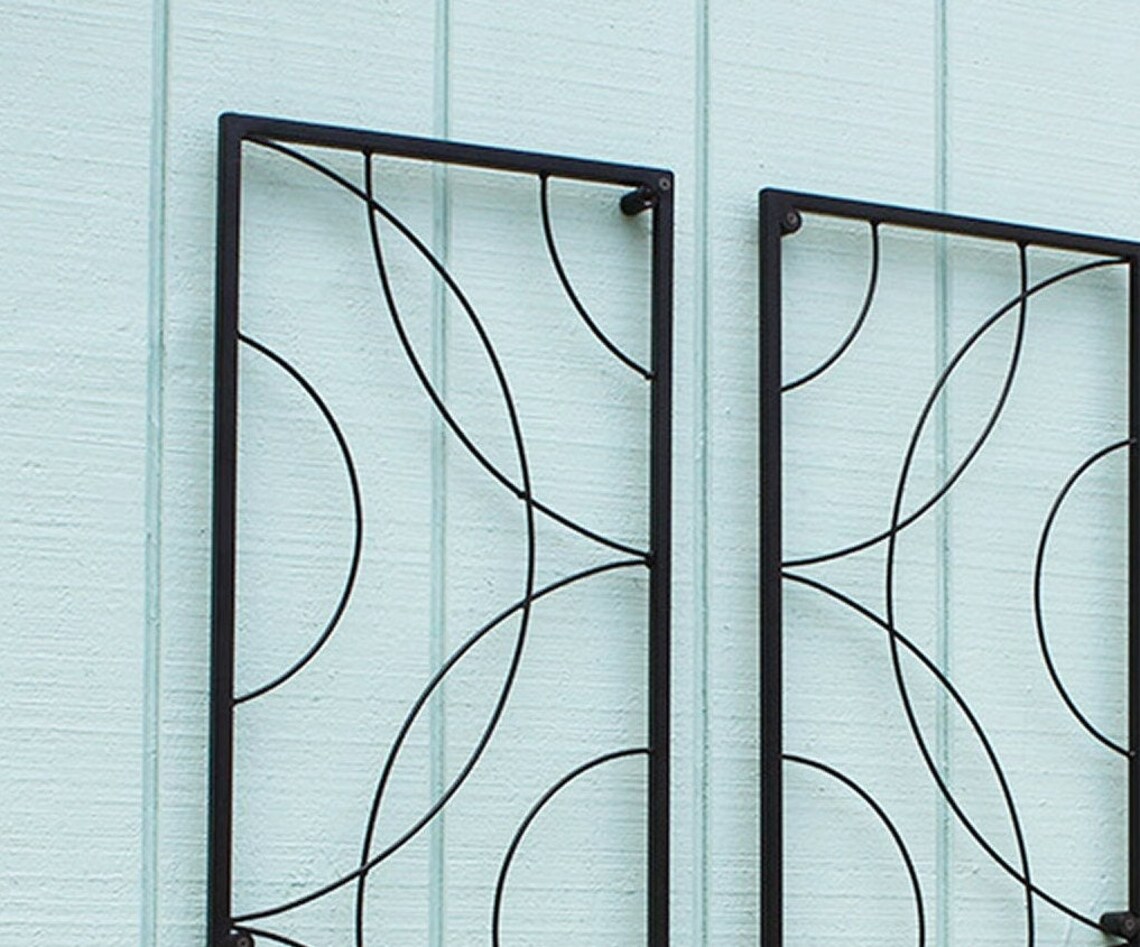 Circles Garden Trellis Wall-mounted 2 or 4 Panel 46 X - Etsy