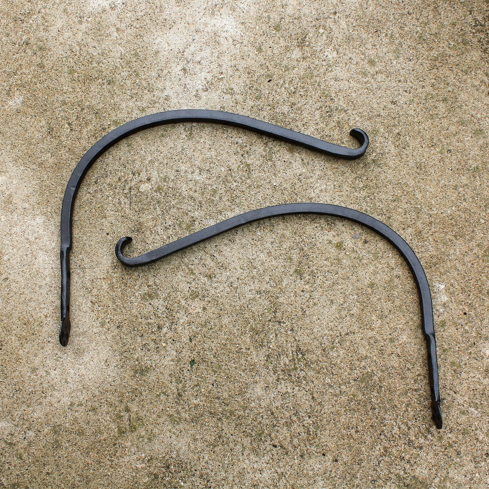 2- Arc Brackets, 15 Inch, Wrought Iron Wall Hook Hanger (SET of 2) - Etsy