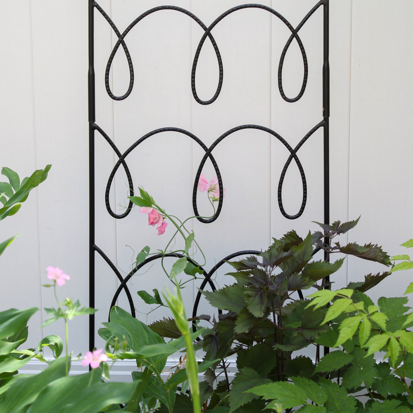 Loops Wrought Iron Trellis Free-standing for Garden - Etsy