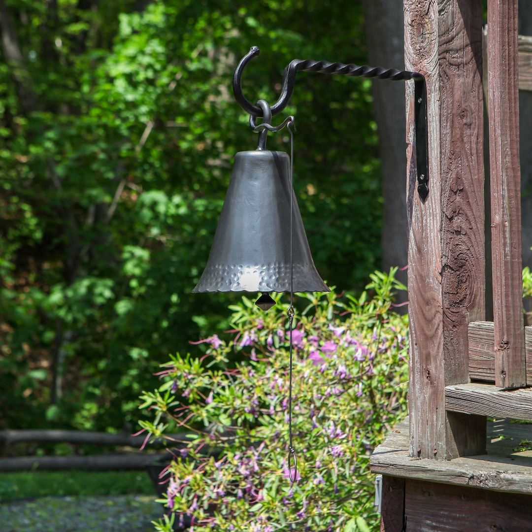 Wrought Iron Bell, Large, With Optional Hanging Hook - Etsy