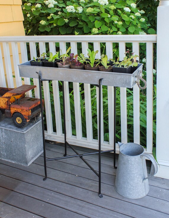 Folding Wrought Iron Stand 3 for Planter Tub Flower Box - Etsy