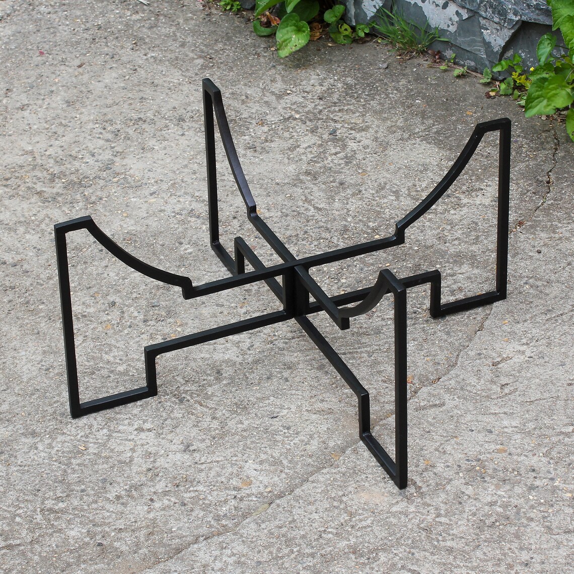 Mid-century Modern Geometric Planter Stand Indoor/outdoor | Etsy