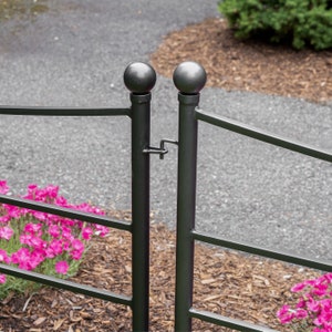 Right-angled Border Fencing Wrought Iron 4 Interlocking 24 Sections - Etsy
