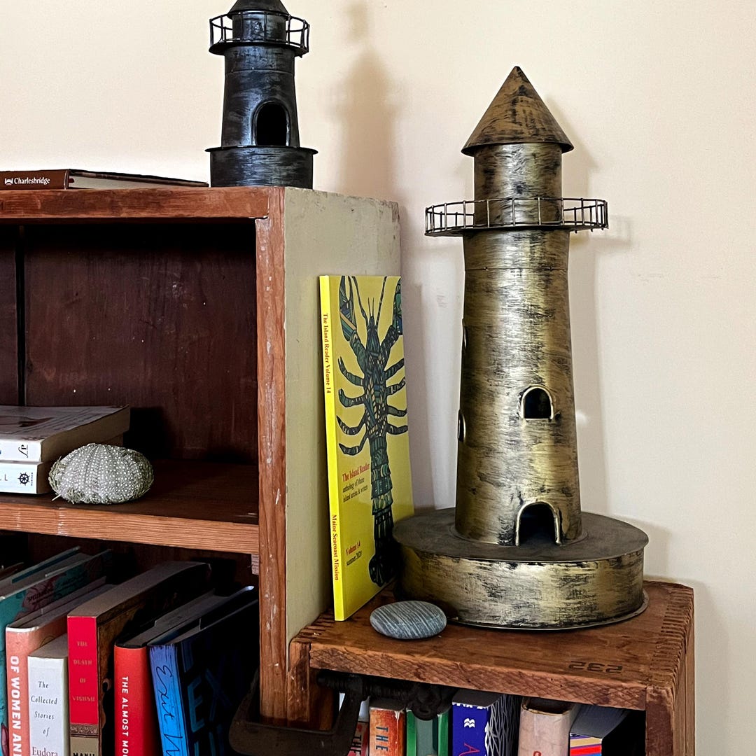 Sample Sale! Tin Lighthouse Sculpture - Etsy