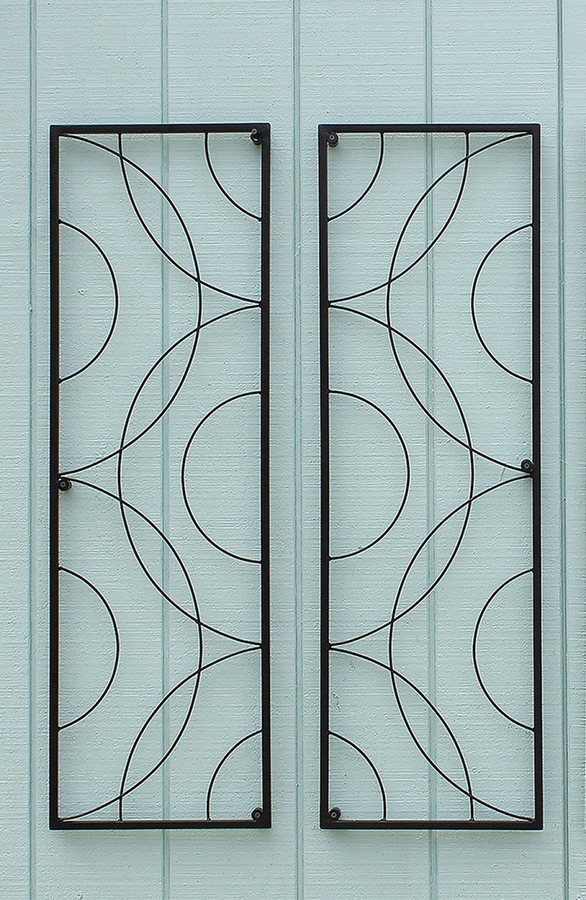 Circles Garden Trellis Wall-mounted 2 or 4 Panel 46 X - Etsy