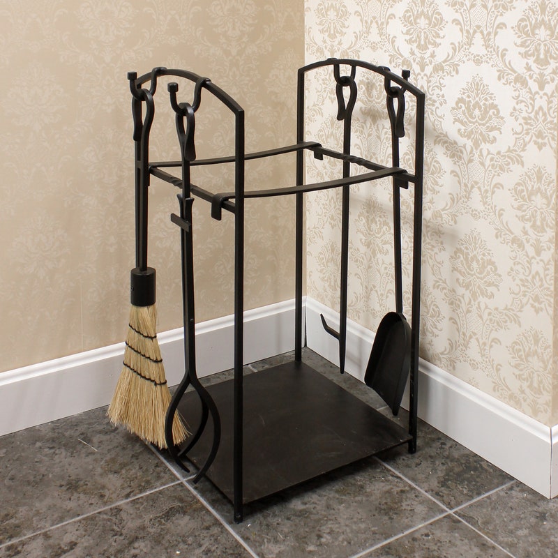 Firewood Holder and Poker - Etsy