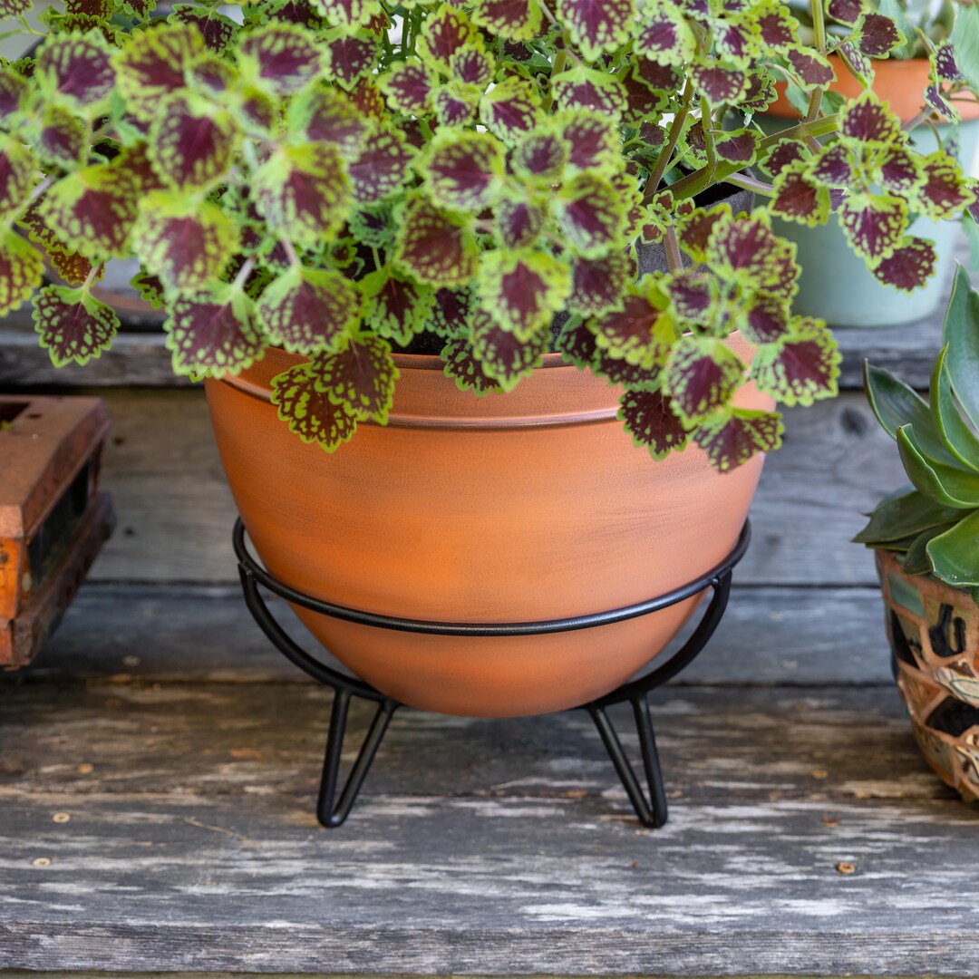 Orbit Modern Plant Stand With Flower Pot Planter - Etsy