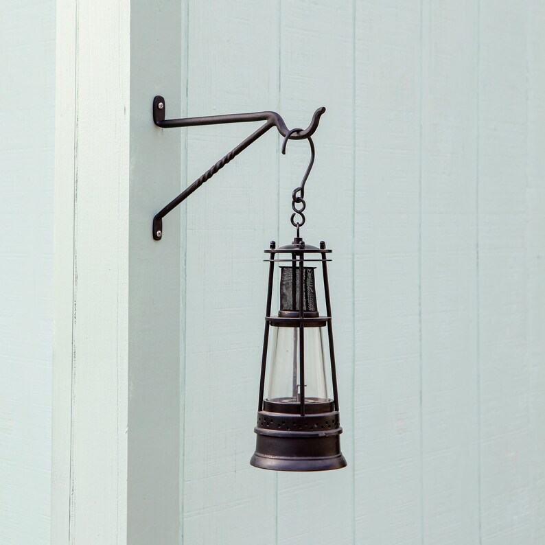 2-wrought Iron Lantern Bracket Wall Hangers - Etsy