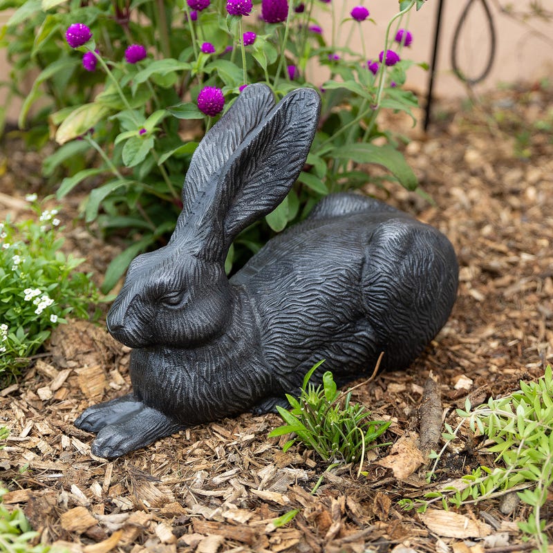 Rabbit Garden Statue - Etsy