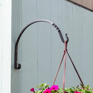 2 Heavy Duty Twist Arc Brackets 18 Inch Wrought Iron Wall - Etsy