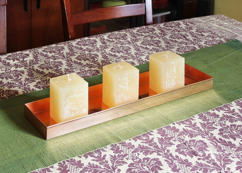 Copper Tray 20l Rectangular for Windowsill or Tabletop - Etsy