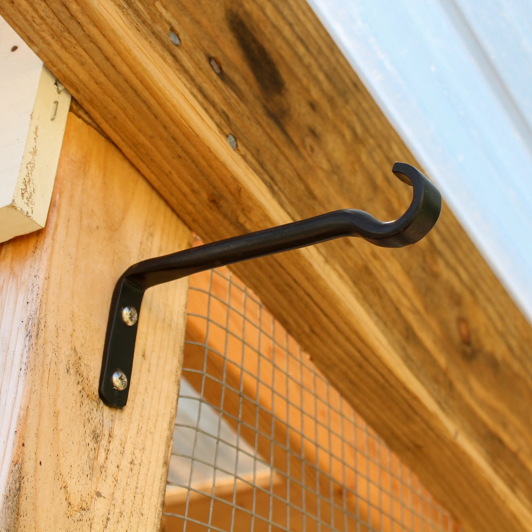 4- Small Straight 5 1/2-in Hook Wall Brackets (set of FOUR) - Etsy