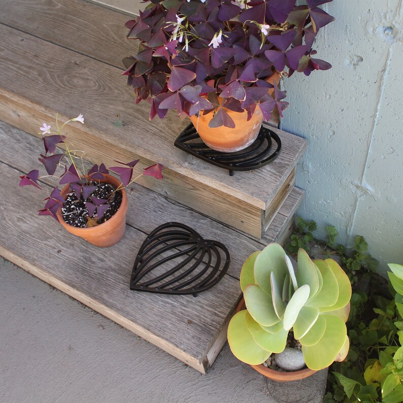 Leaf-shaped Cast Iron Trivets for Plant Woodstove Tabletop - Etsy