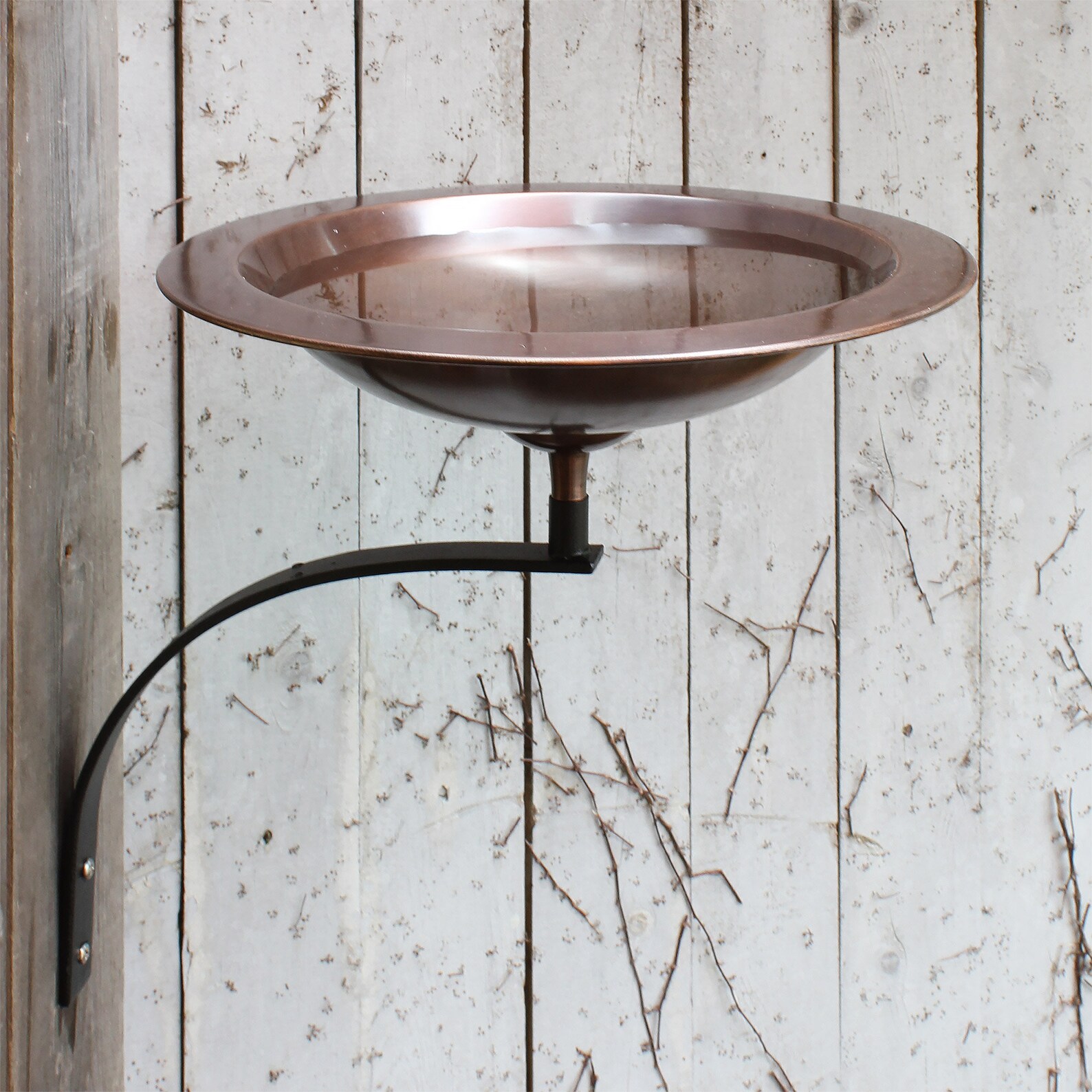 Classic Copper Birdbath With Wall Bracket - Etsy