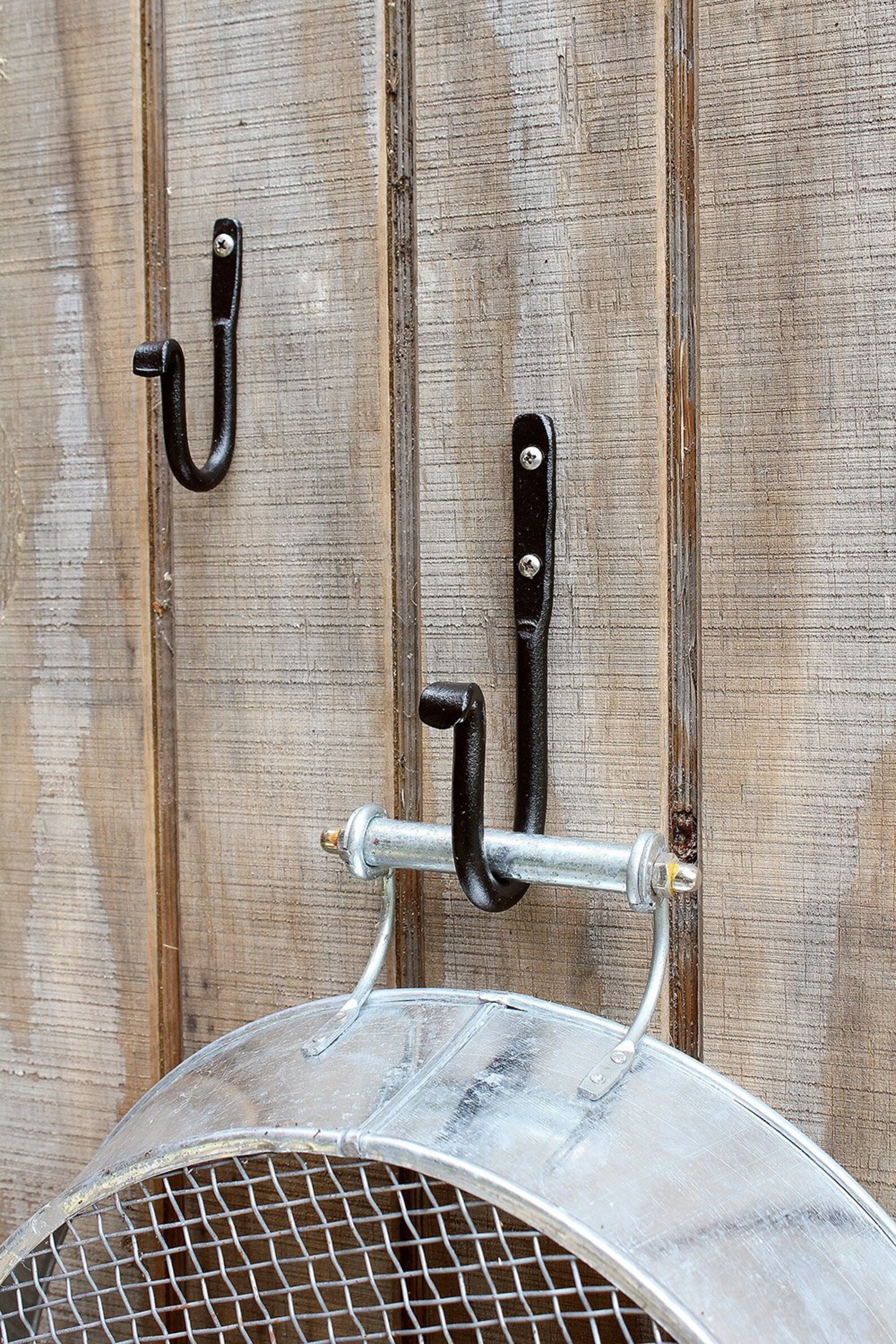 3-wrought Iron Upcurled J-hooks 6 1/2-inch set of THREE - Etsy