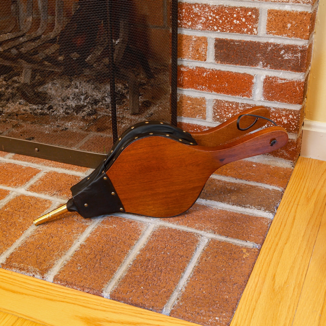 Fireplace Bellows - Large Classic - Handmade - Real Leather - Etsy