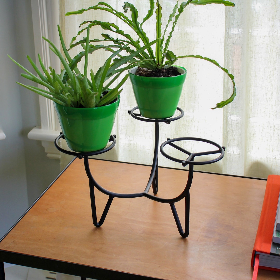 Orbit Modern Triple Plant Stand - Etsy