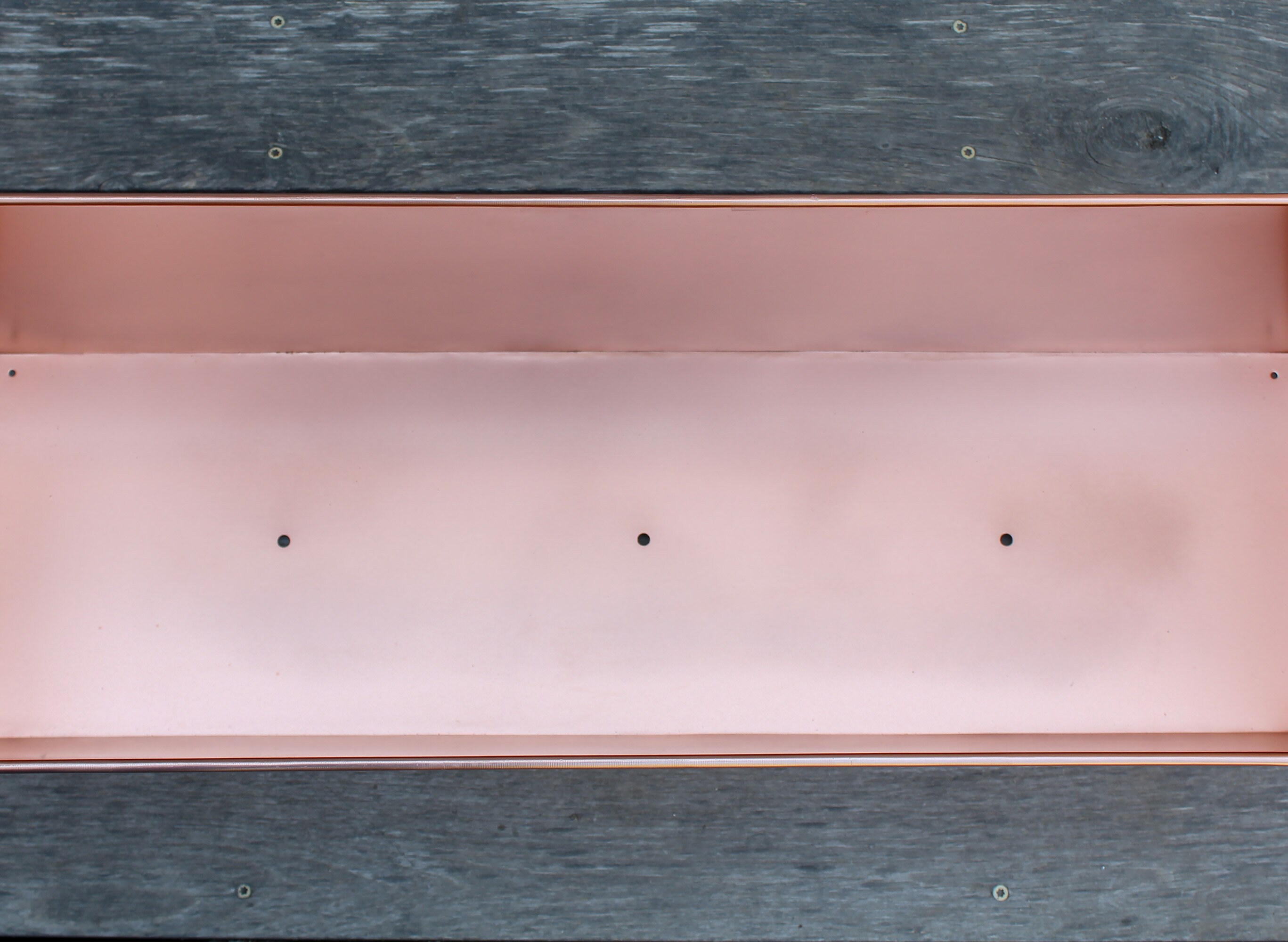 35l Plain Copper Plated Window Flower Box Planter Large - Etsy