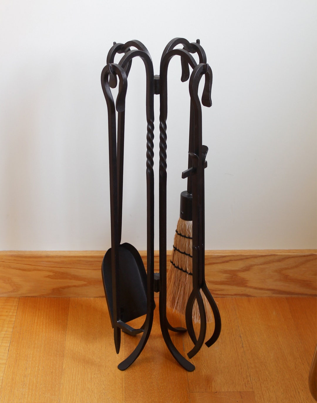 26 Wrought Iron Fireplace Tool Set Shepherds Hook - Etsy