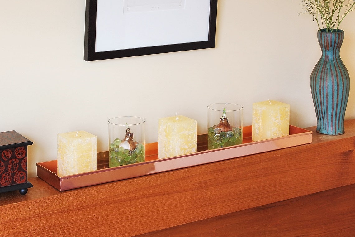 Copper Tray 29 L Rectangular for Windowsill or Tabletop - Etsy