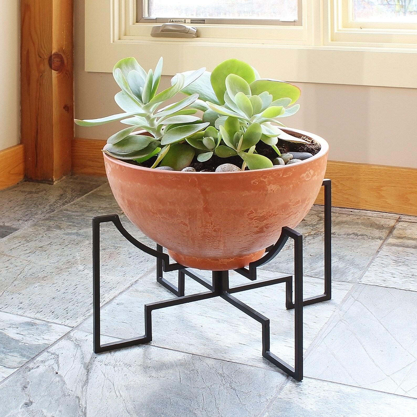 Mid-century Modern Geometric Planter Stand Indoor/outdoor | Etsy