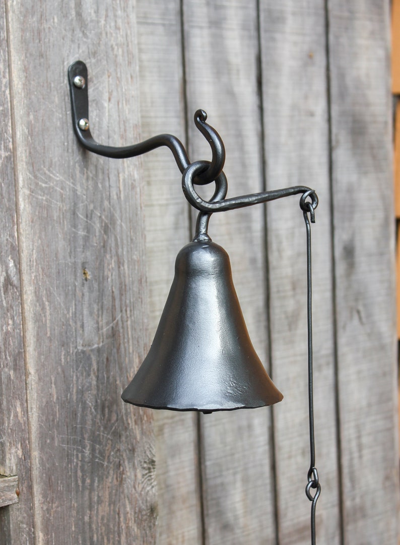 Wrought Iron Bell With Optional Hanging Hook, Small - Etsy
