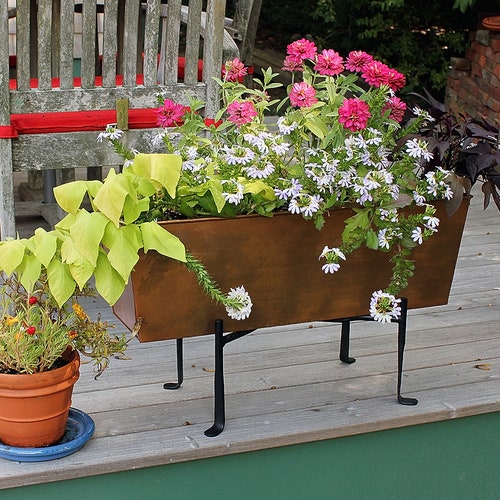 Folding Wrought Iron Stand 3 for Planter Tub Flower Box - Etsy