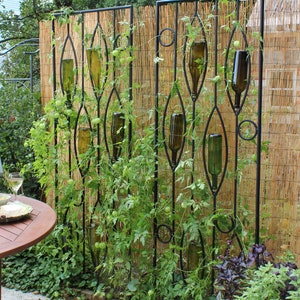 Wine Bottle Trellis, Free-standing for Garden, 80"h X 24"w - Etsy