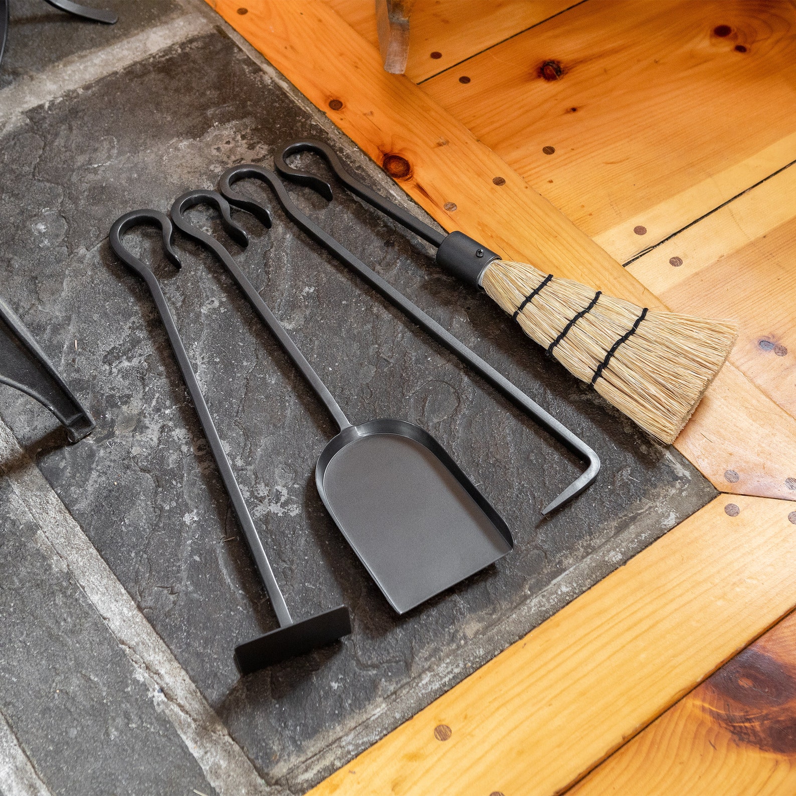 22 Wrought Iron Fireplace Tool Set Shepherds Hook - Etsy