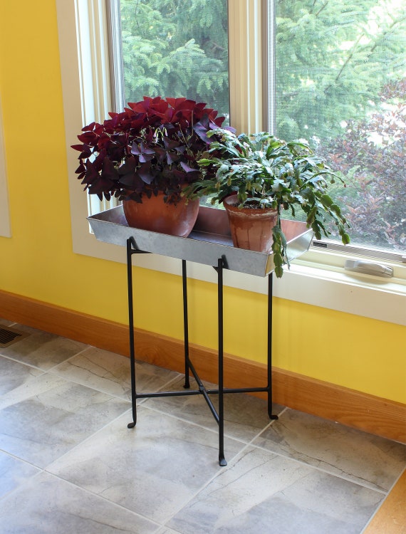 Folding Wrought Iron Stand 2 With 24 Tray 24h - Etsy